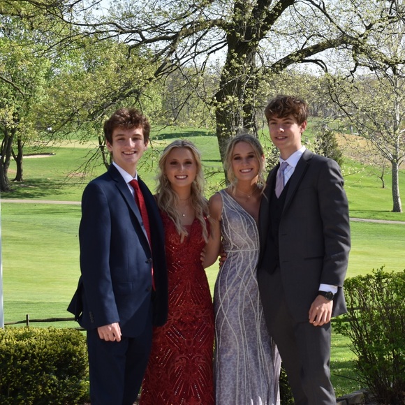 Gipper prom | Dresses | A Light Purple And Silver Beaded Prom Dress ...